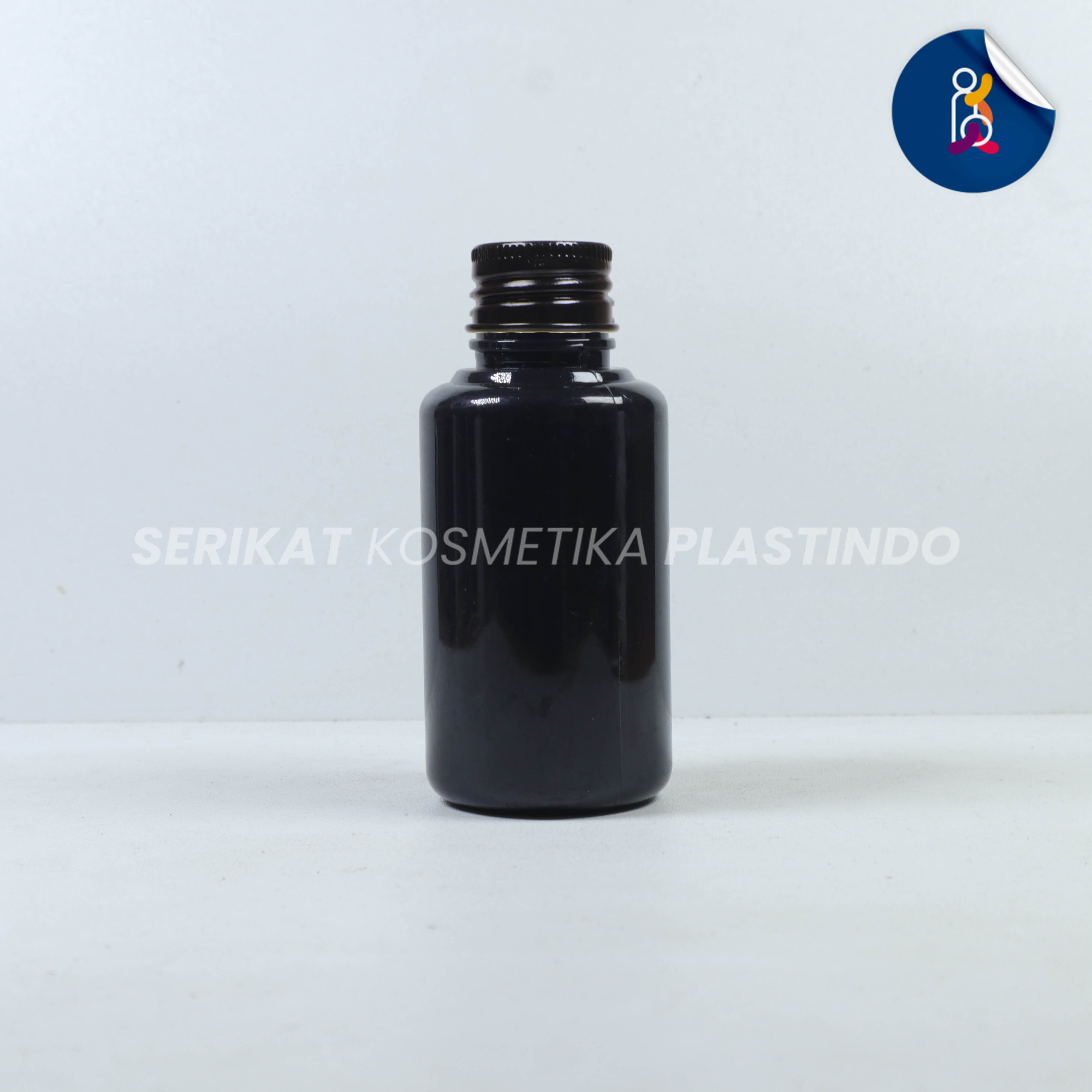 BOTOL TUBULAR 60ML HITAM TUTUP ULIR ALUMUNIUM HITAM - PT. Serikat ...