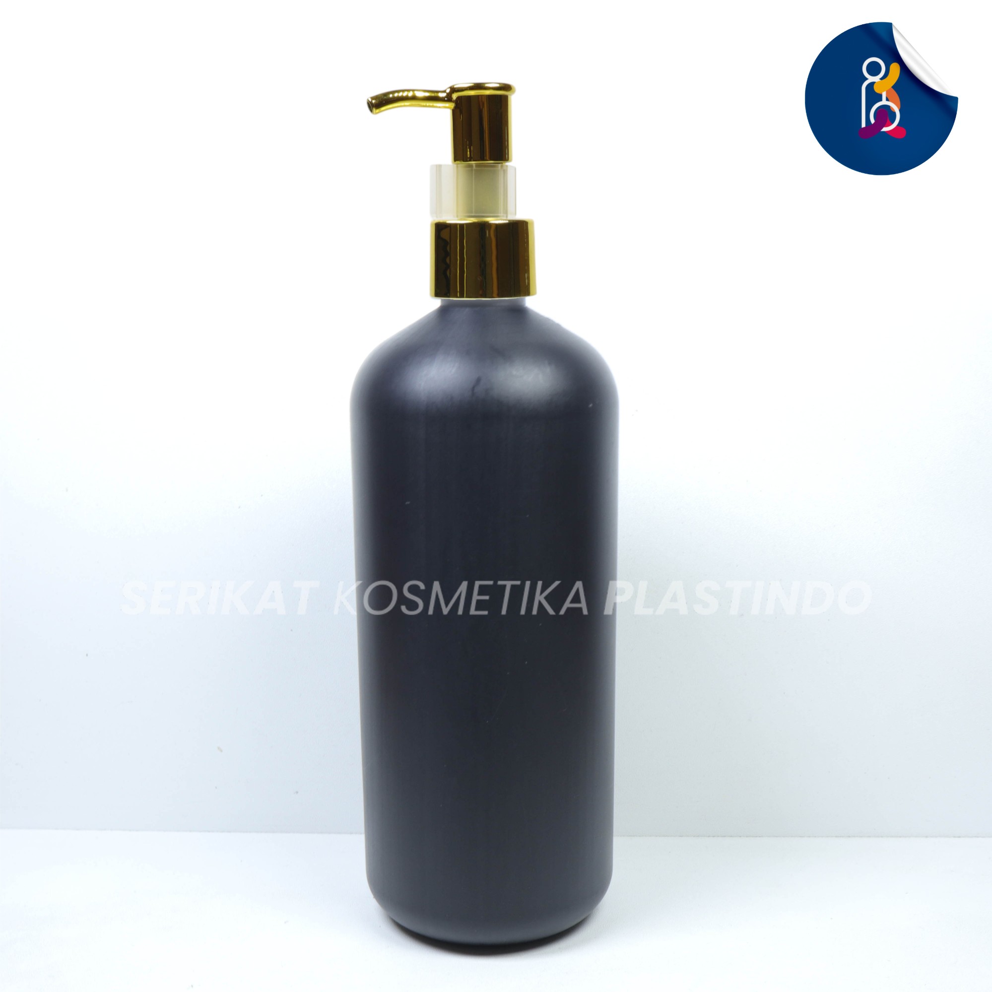 BOTOL 500ML HDPE ROUND HITAM TUTUP PUMP CLIP OIL GOLD - PT. Serikat ...