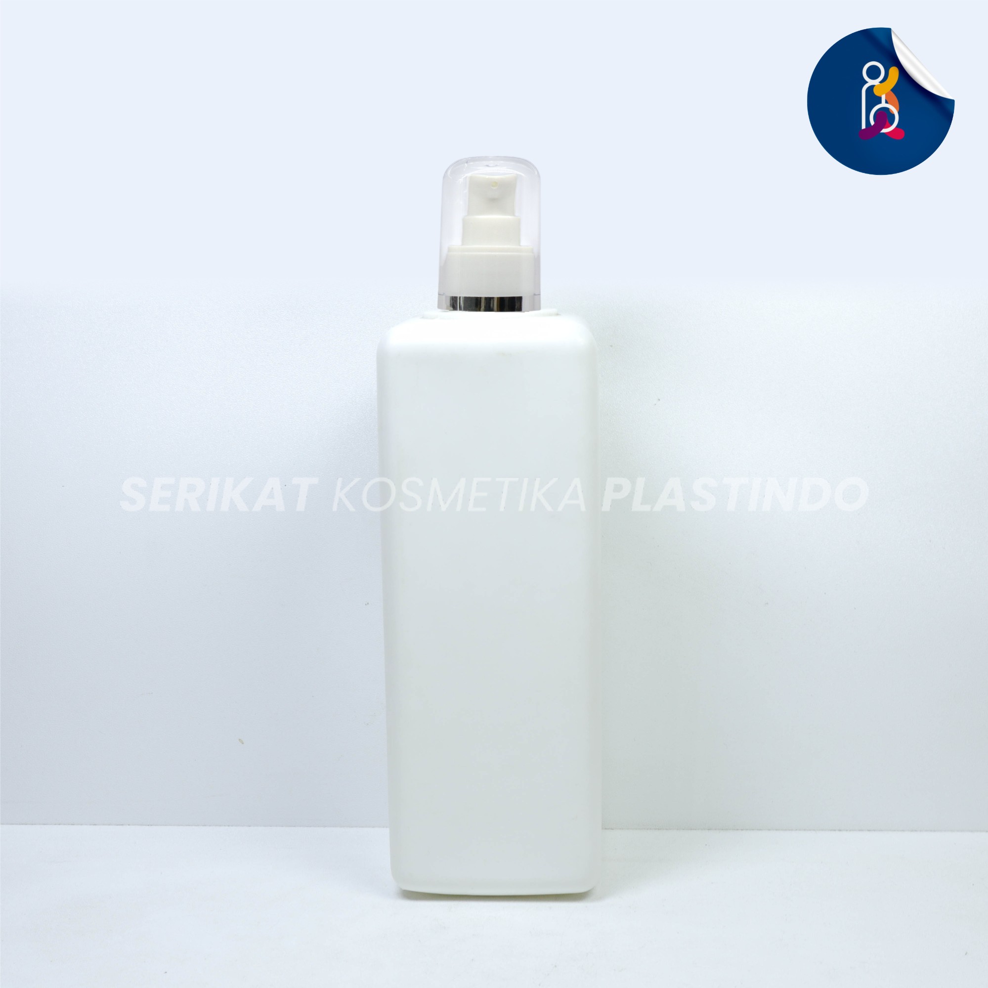 BOTOL HDPE SQUARE 500ML HITAM TUTUP PUMP TREATMENT FULLCAP LIST GOLD ...
